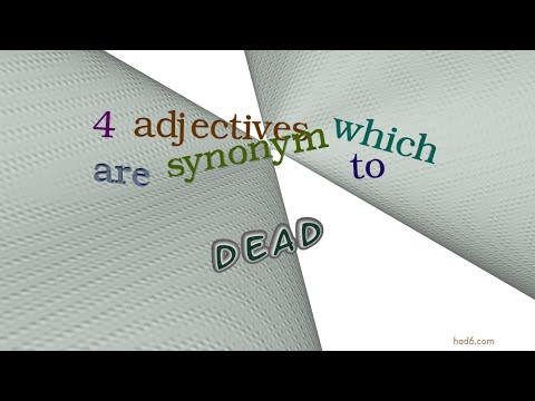 dead - 7 adjectives meaning dead (sentence examples)