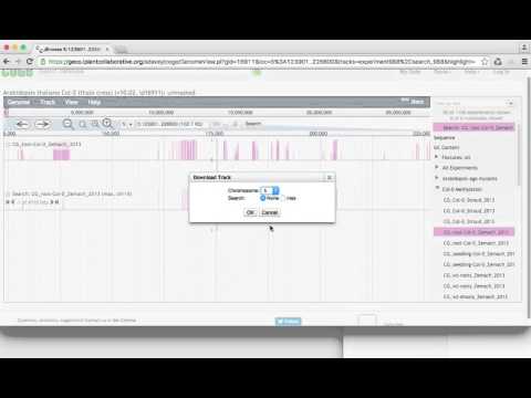 Downloading track data in EPIC-CoGe