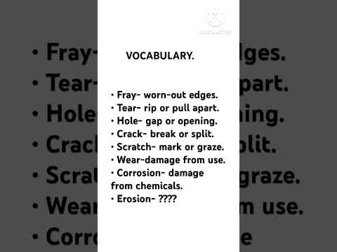Wear & Tear Vocabulary| Learn New English Words #vocabularyexpansion#vocabulary #esl #englishmastery