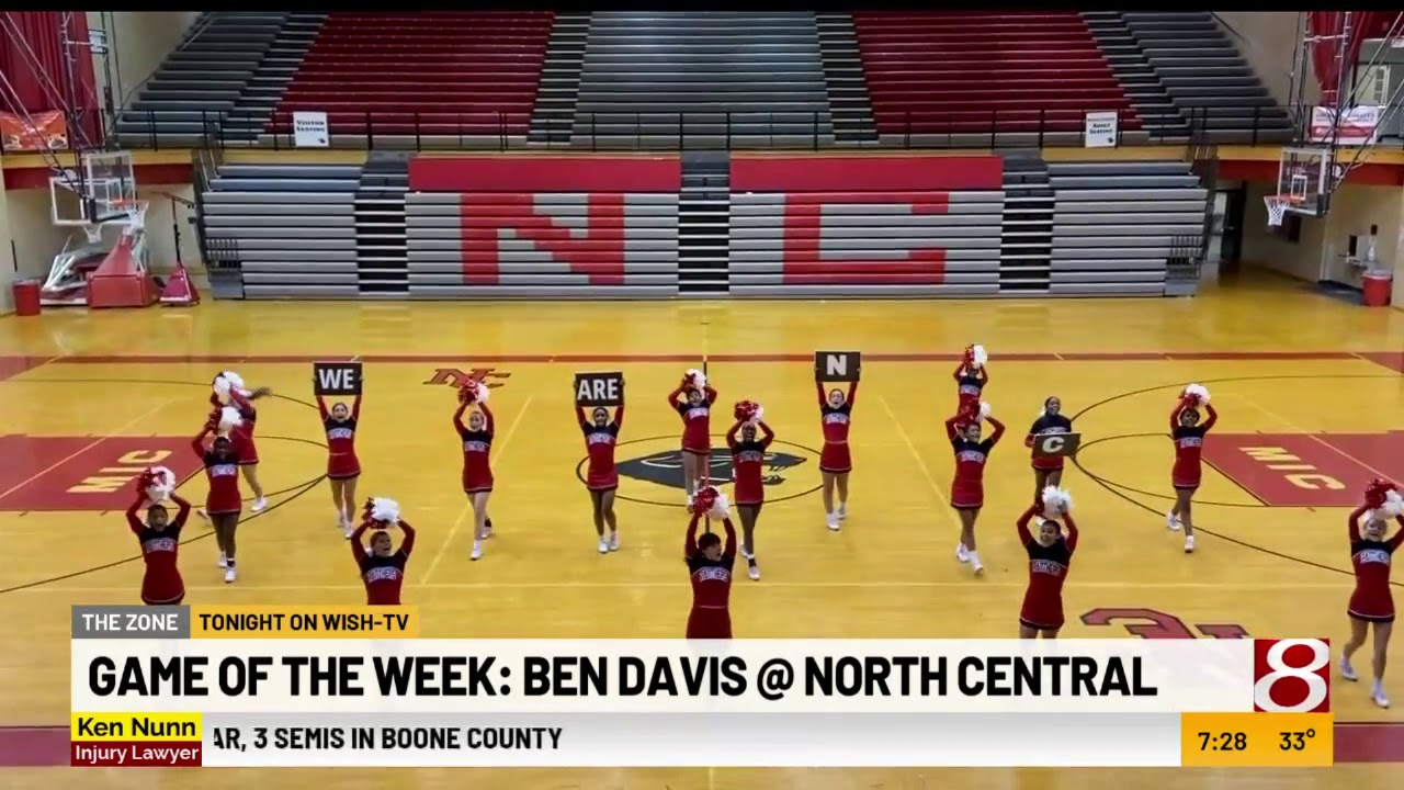 North Central cheerleaders on Daybreak