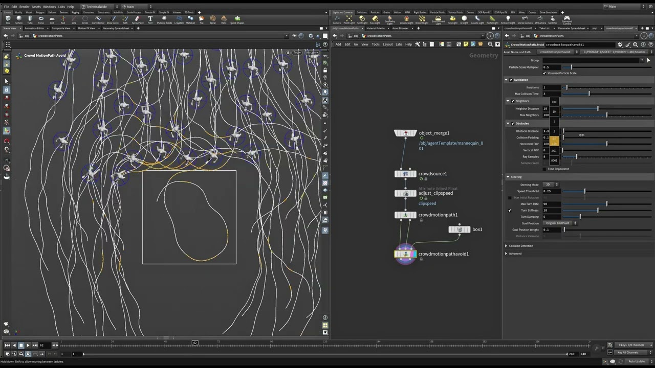 5 | Motion Paths 101 - SOP Based Crowds