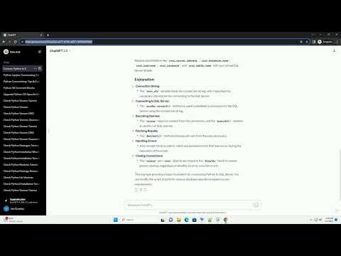 connecting sql server to python