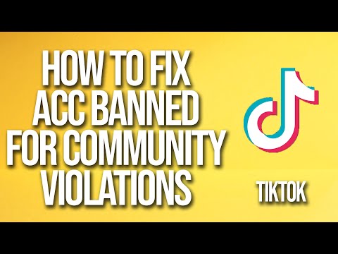TikTok How To Fix Account Banned For Community Guidelines Violations