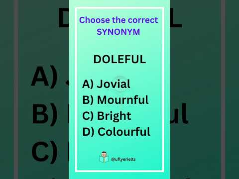 Choose the correct synonym. [s2] #uflyerielts #shorts #english #learnenglish #vocabulary #ielts
