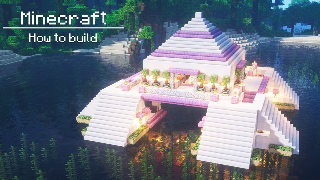 Minecraft : How to build Modern pyramid base on the water - Minecraft ...