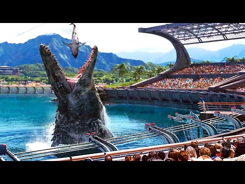 The Jurassic World Movies, but ONLY the Best DINOSAURS ⚡ 4K