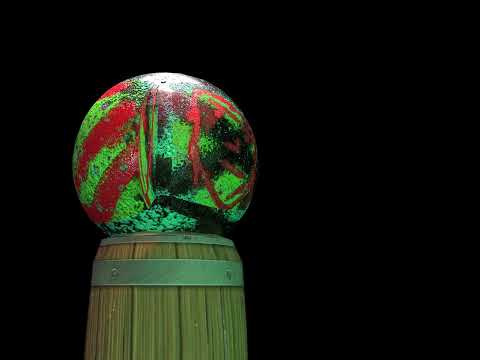My painted bowling ball guy
