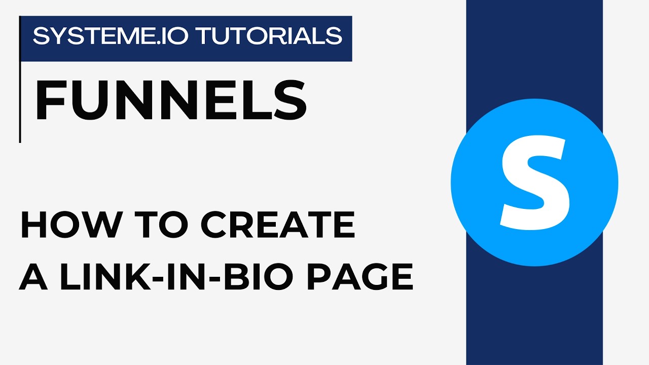 How to create a link-in-bio page | systeme.io tutorials