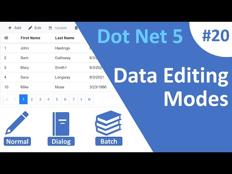 Learn ASP NET Core Blazor | DataGrid Editing - Mind Luster