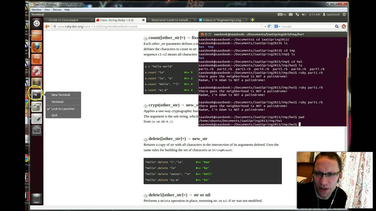 SaaS HW1 (CS169.1X) Ruby Cheat Sheet