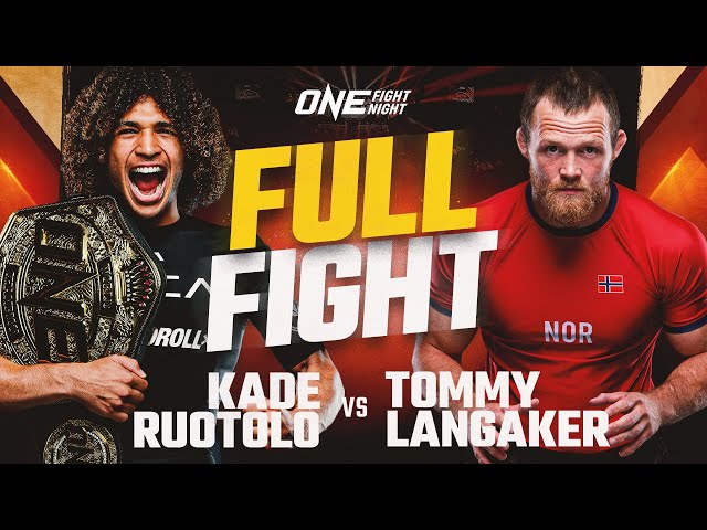 Kade Ruotolo ONE 169 Ahmed Mujtaba: FREE FULL FIGHT: Kade Ruotolo ...