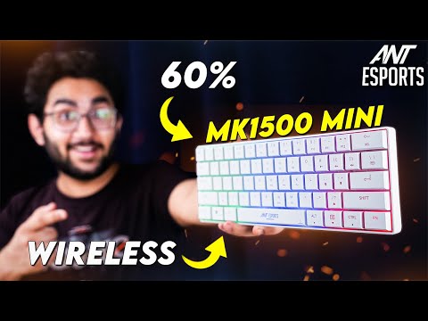 Wireless 60% Gaming Keyboard at Just Rs.1499/- | Ant Esports MK1500 Mini