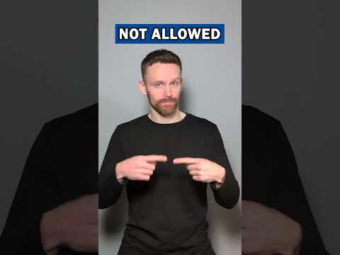 How to sign Allowed, Not Allowed, Ban & Forbid in BSL