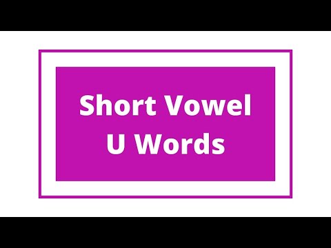 Read 3 letter short vowel U Word Family words / CVC / short vowel / 3 Letter words/ Phonics