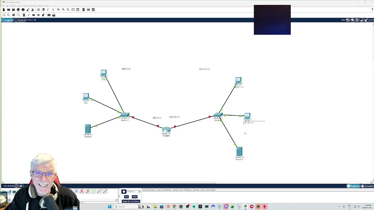 Lab 1 - Network 1- Building a simple network in Packet Tracer