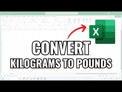 How To Convert Kilograms to Pounds in Excel