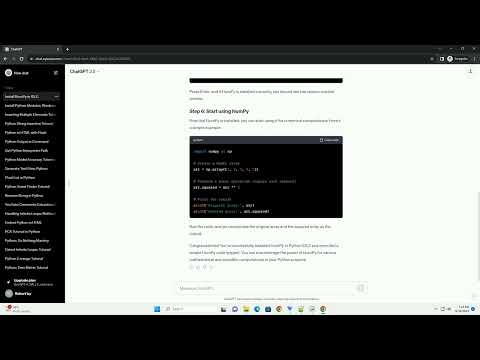 how to install numpy in python idle