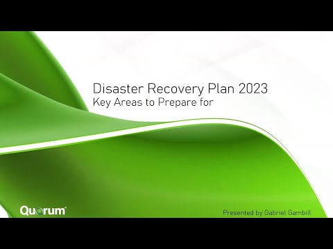 Disaster Recovery Plan 2023: Key Areas to Prepare For