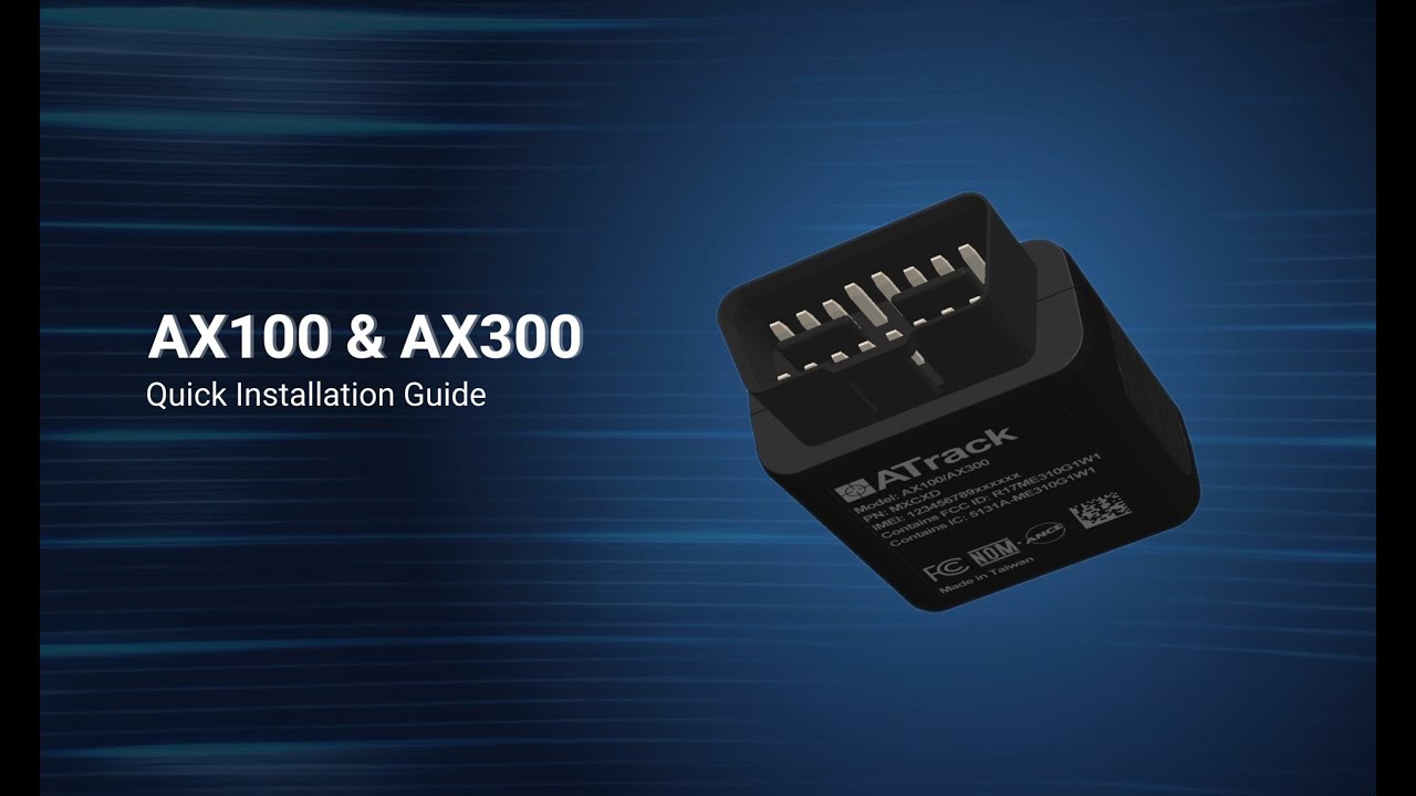 ATrack AX100/AX300 Quick Installation Guide