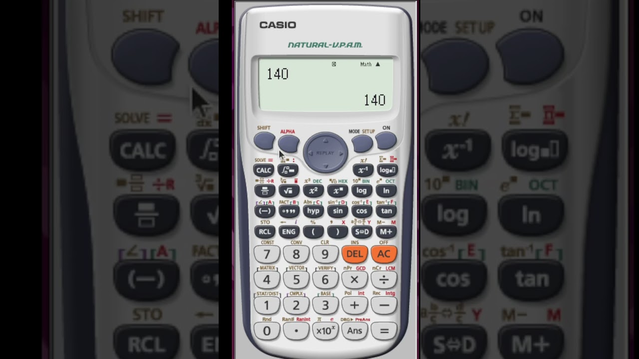 Prime factors of 140 with FX-991 #scientificcalculator #igcsemath