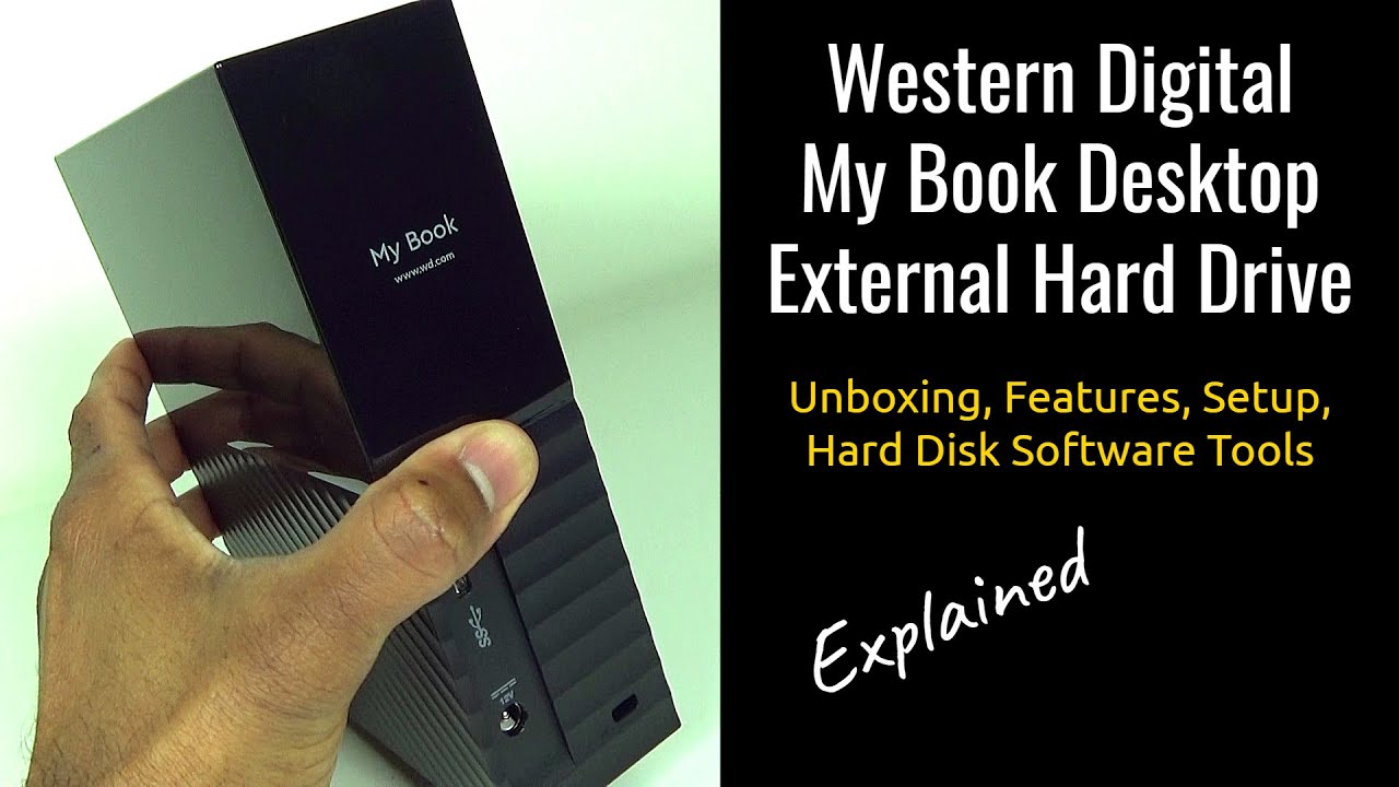 Western Digital My Book Desktop External Hard Drive Unbox & Review