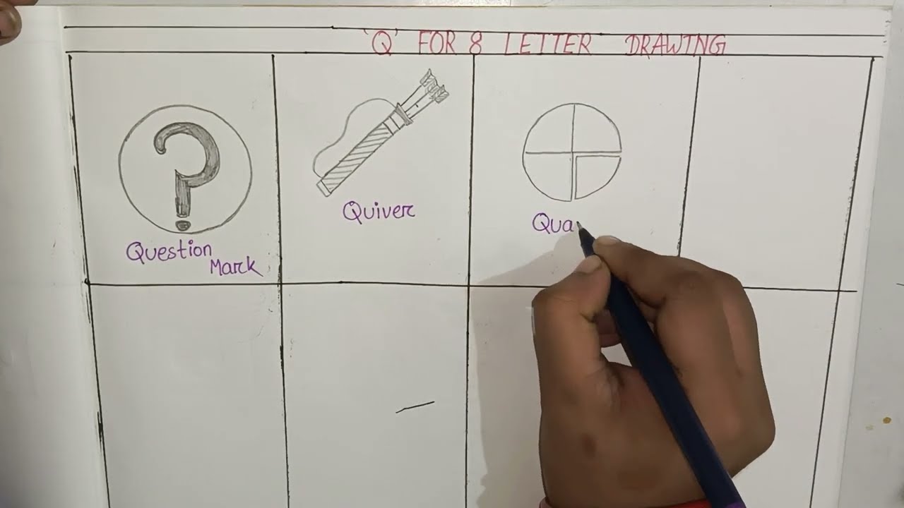 Let's draw object that start with letter 
