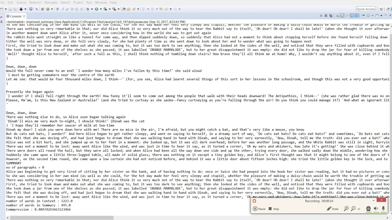 Text summarization using text rank algorithm