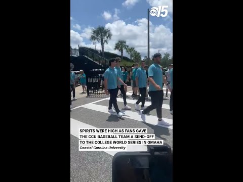 Chanticleer fans rally to send off CCU baseball team to College World Series