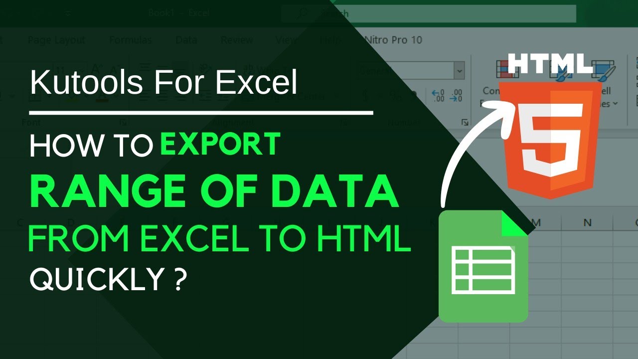 Excel to HTML Table : How to Export Data for Web Use | Kutools for Excel