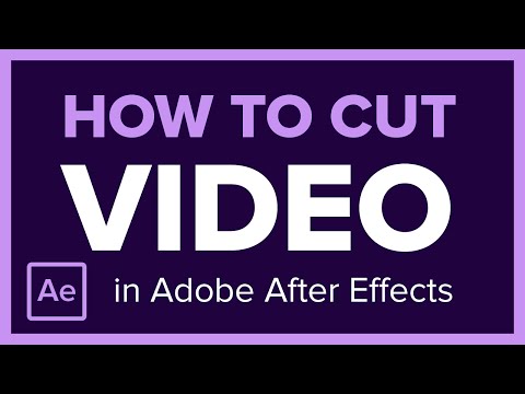 How to cut video in Adobe After Effects CC