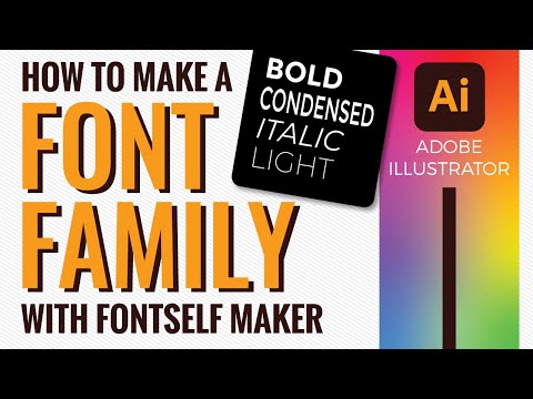 How to make a font family with bold and italics with Fontself Maker
