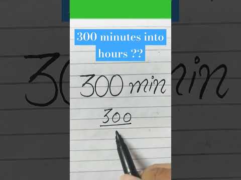 Convert 300 minutes into hours ?? #viral #shorts #trending #viralvideo #shortsfeed #hours #minutes