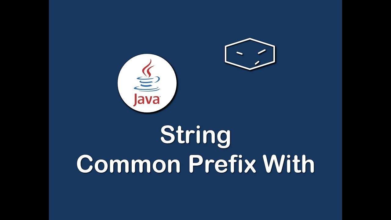string common prefix with in java