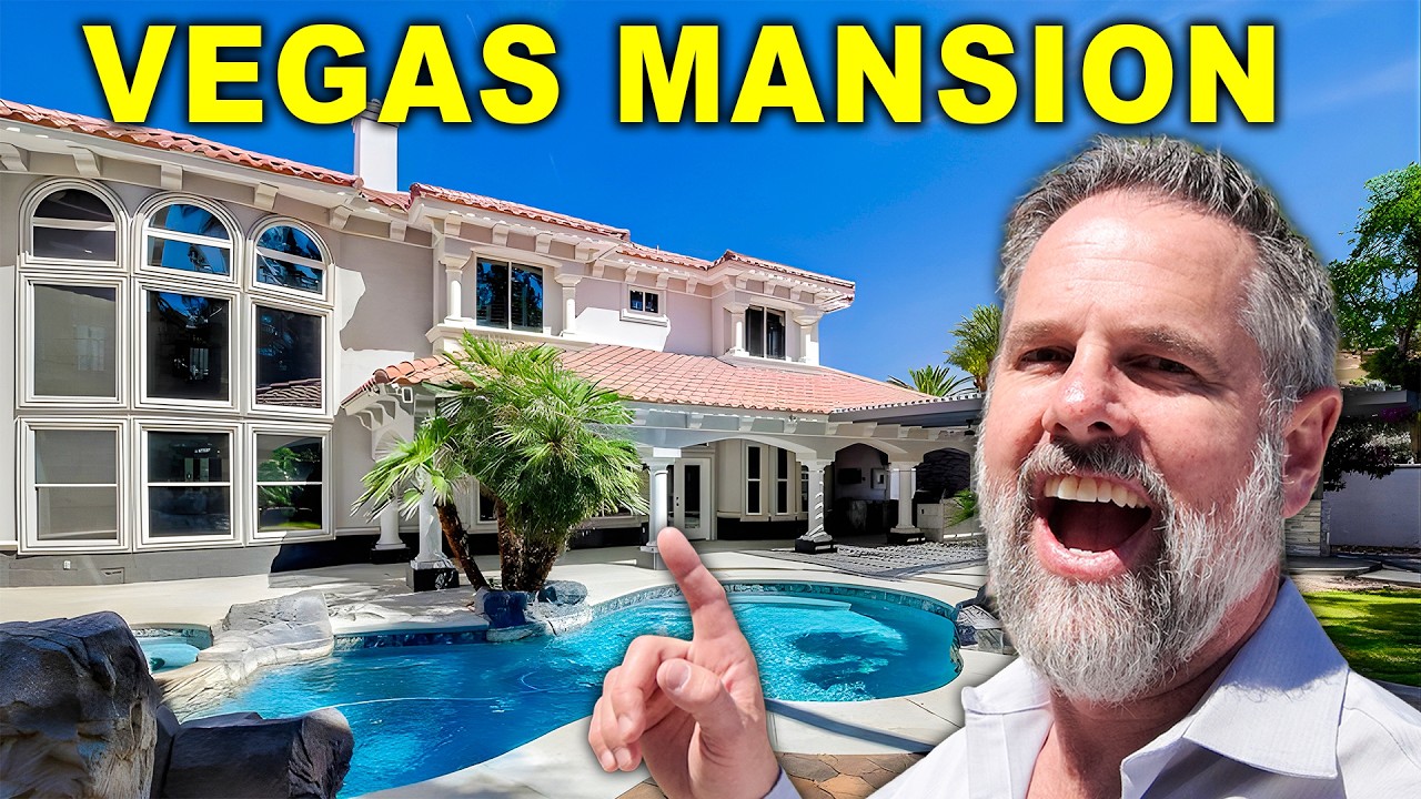 INCREDIBLE - Las Vegas Vintage (Modern) Mansion Tour | N0 HOA and Gated | 4 Car Garage | Pool