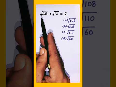 How to simplify square roots | surds #shorts #maths #squareroot #surds #simplification