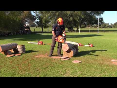 Husqvarna 395XP Chainsaw Speed Test 300mm