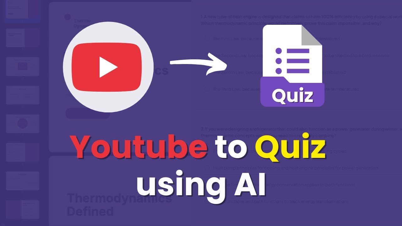 Convert Any YouTube Video into a Quiz using AI 🧠 | MagicForm