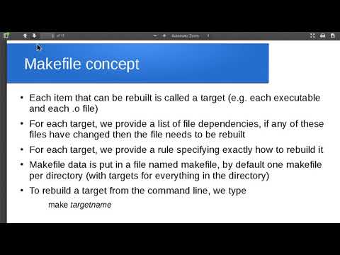Make and makefiles