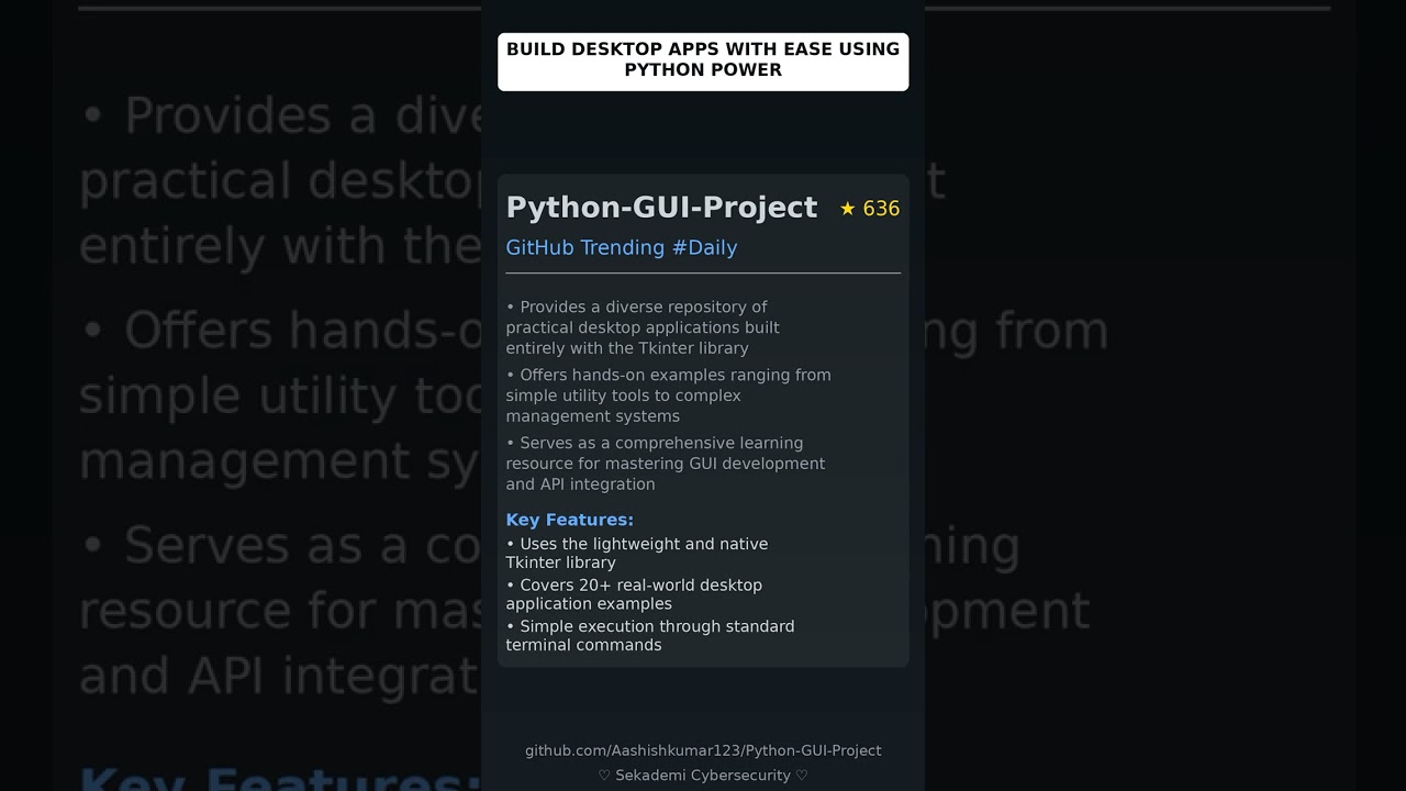 GitHub Trending Repositories: Aashishkumar123/Python-GUI-Project 🇬🇧