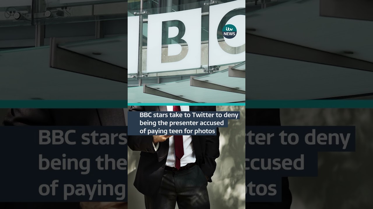 BBC stars take to Twitter to deny being thepresenter accused of paying teen for photos #itvnews