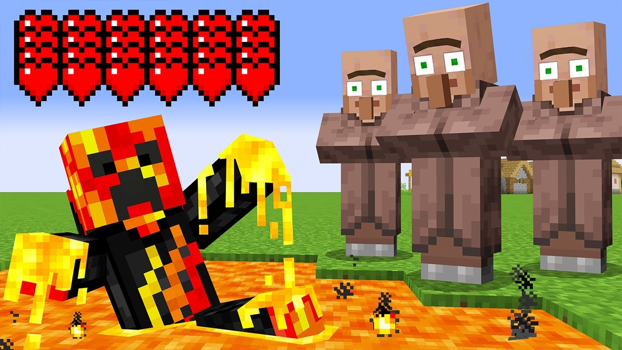 I FOOLED Villagers With 1,000,000 HEARTS In Minecraft!