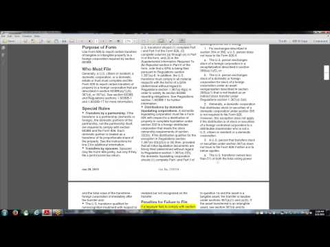 FUNDING AN OFFSHORE CORPORATION WITH INSTRUCTIONS FORM 926