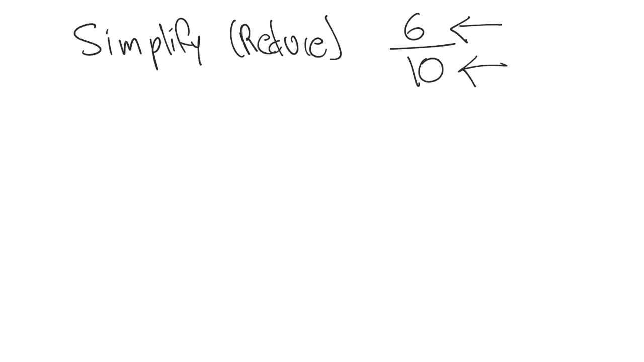 How to simplify 6/10