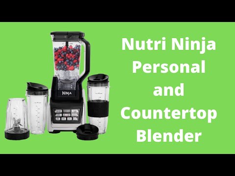 Nutri Ninja Personal and Countertop Blender with 1200-Watt Auto-iQ Base