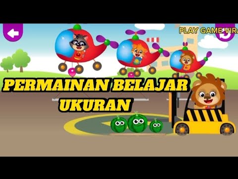 PERMAINAN BELAJAR UKURAN KECIL DAN BESAR BAIK UNTUK ANAK #gamebelajar