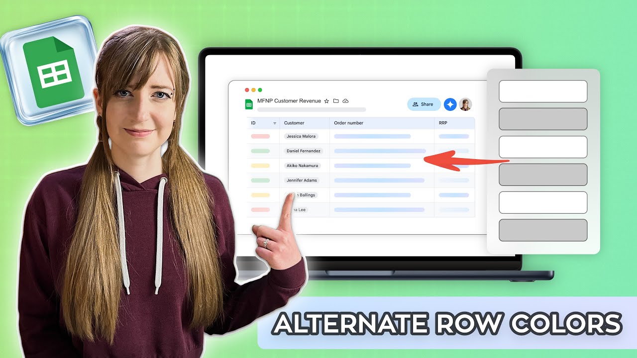 How to Change the Color of Every Other Row in Google Sheets (Alternating Colors!)