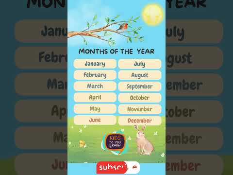 Months of the Year Song - January, February, March l Months of the Year with Spelling@kidsdoyouknow