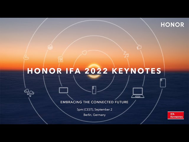 Honor IFA 2022 keynote: How to watch and what to expect