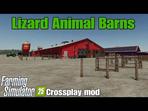 Lizard Animal Barns / FS25 crossplay mod