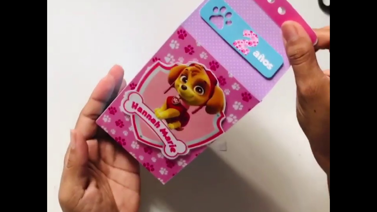 Armando un Cajita Milk de Skye Paw Patrol. Putting together a Milk box cut on Cameo 3